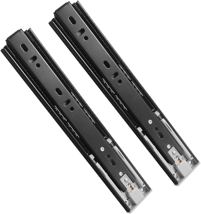 Amazon.com: Soft Close Drawer Slides, 1 Pair Push to Open Drawer Slides ...