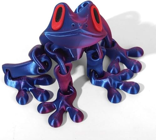 3D Printed Magnetic Frog Refrigerator, Cute Mini Articulated Frogs ...