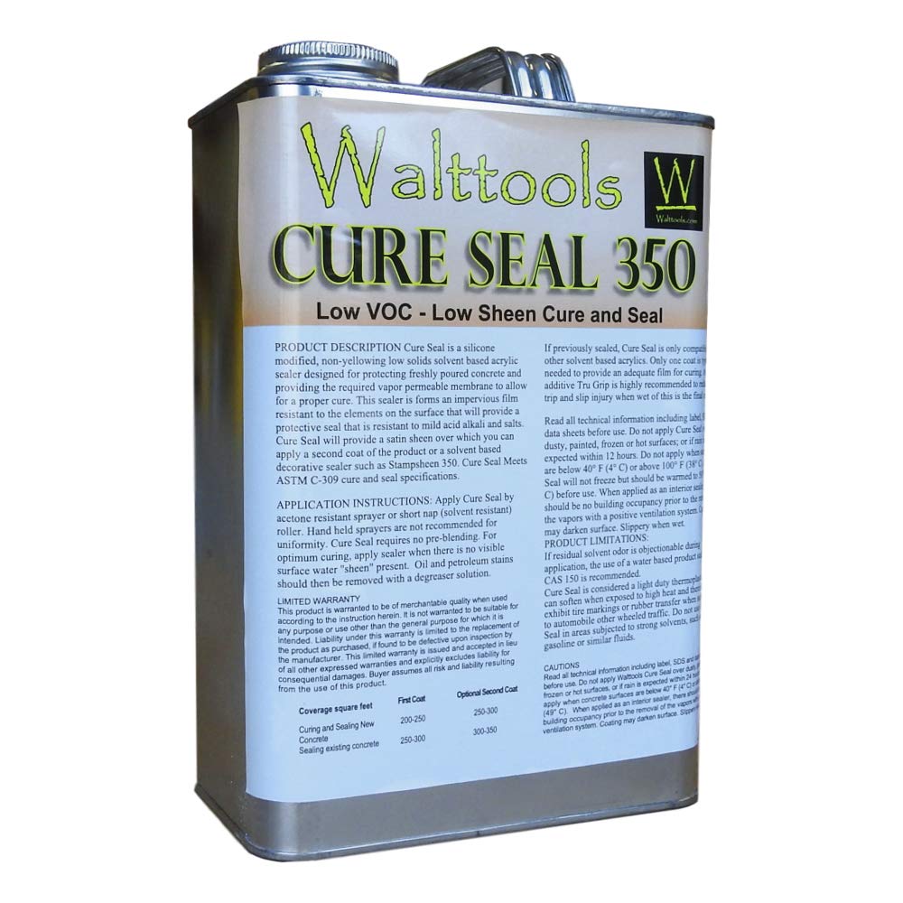 Cure Seal 350 | Low VOC Curing Agent & Sealer for Concrete (1 gallon ...