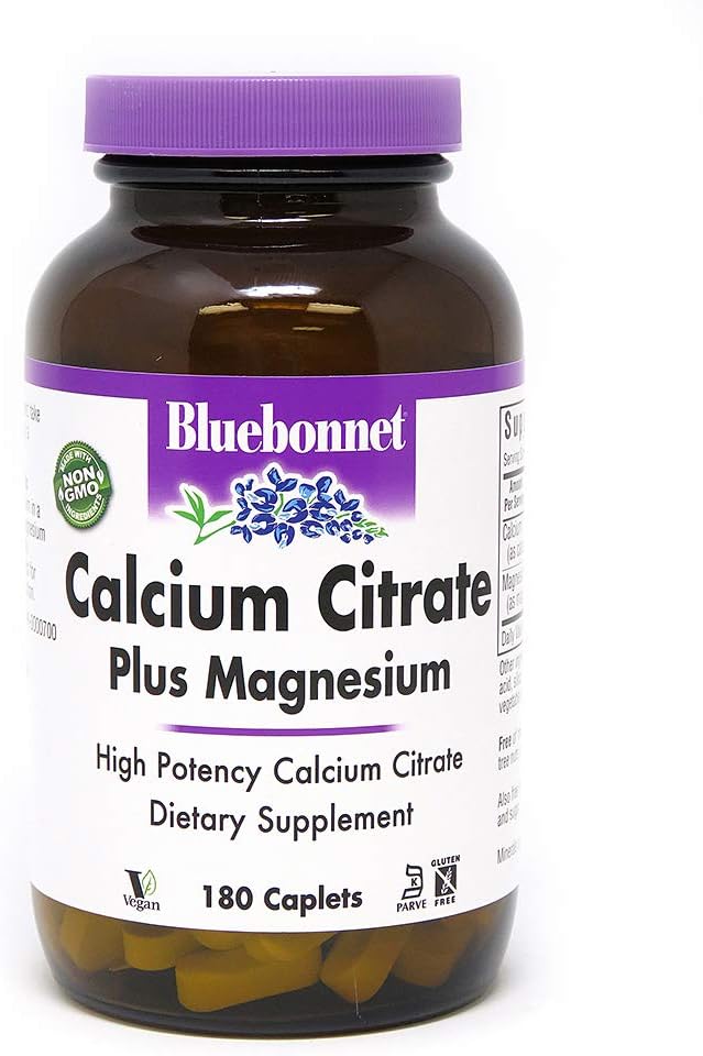 Amazon.com: BlueBonnet Calcium Plus Magnesium Caplets, 180 Count