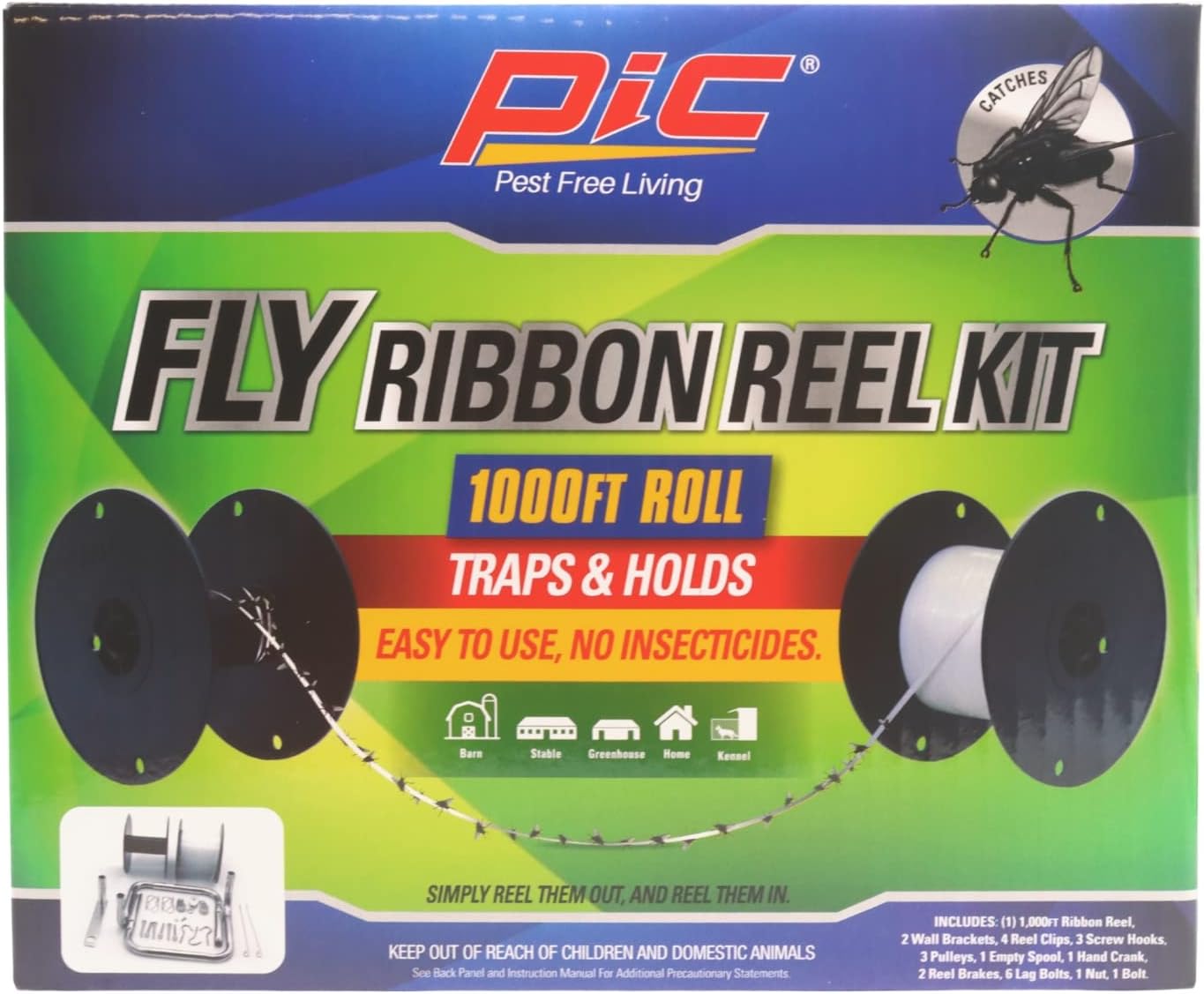 Amazon.com : Fly Ribbon Line Trap Kit, Fly Reel Sticky Tape Trap, 1000 ...