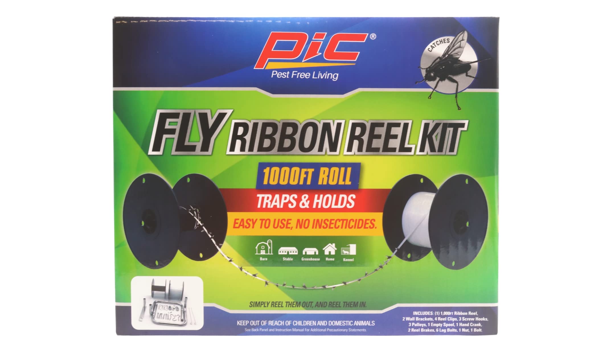 Amazon.com : Fly Ribbon Line Trap Kit, Fly Reel Sticky Tape Trap, 1000 ...