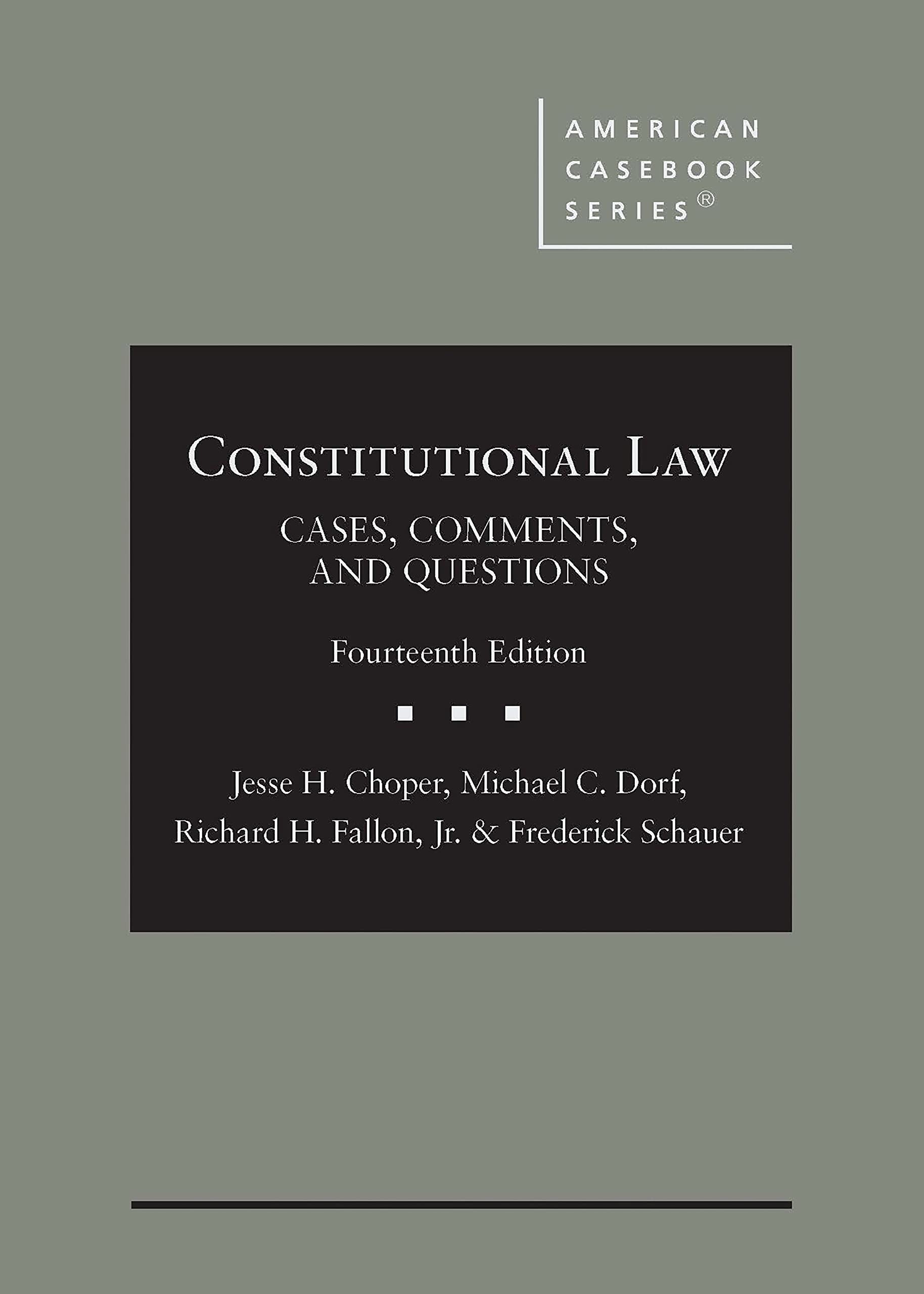 Amazon.com: Constitutional Law: Cases, Comments, and Questions ...