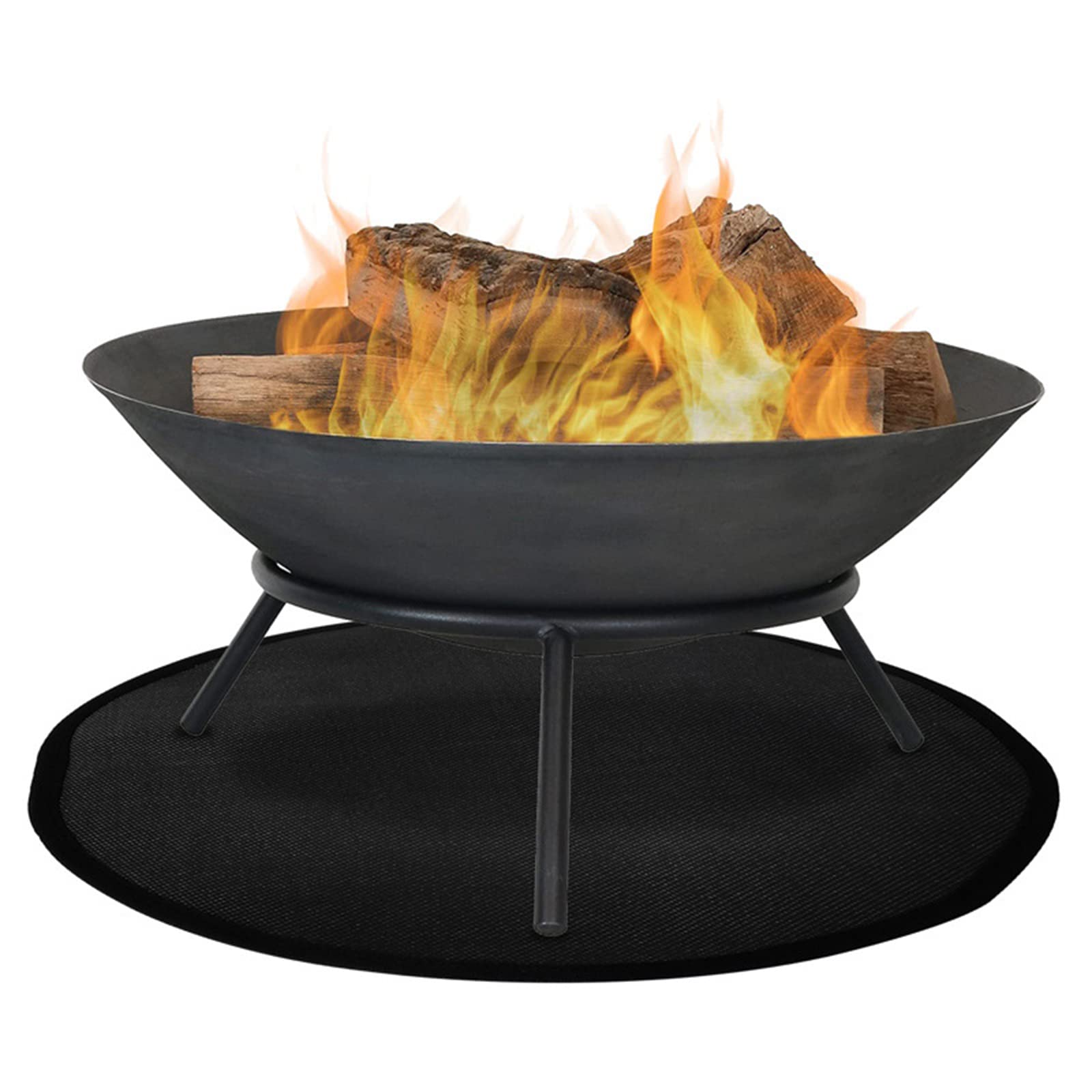 Amazon.com: Joyeee Round Fireproof Mat Under Fire Pit, Fire Pit Mat ...