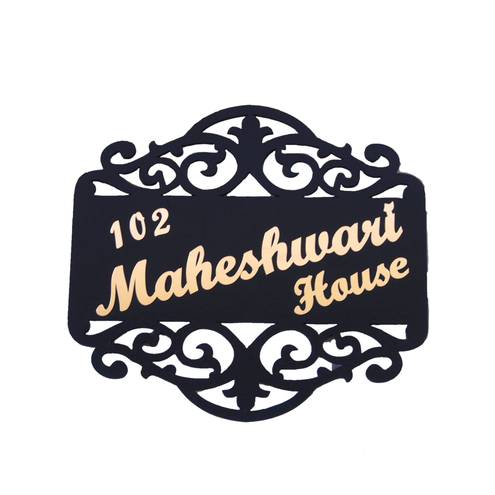 Buy Dzire Gifts Customised MDF name plates for home decor, Artistically ...