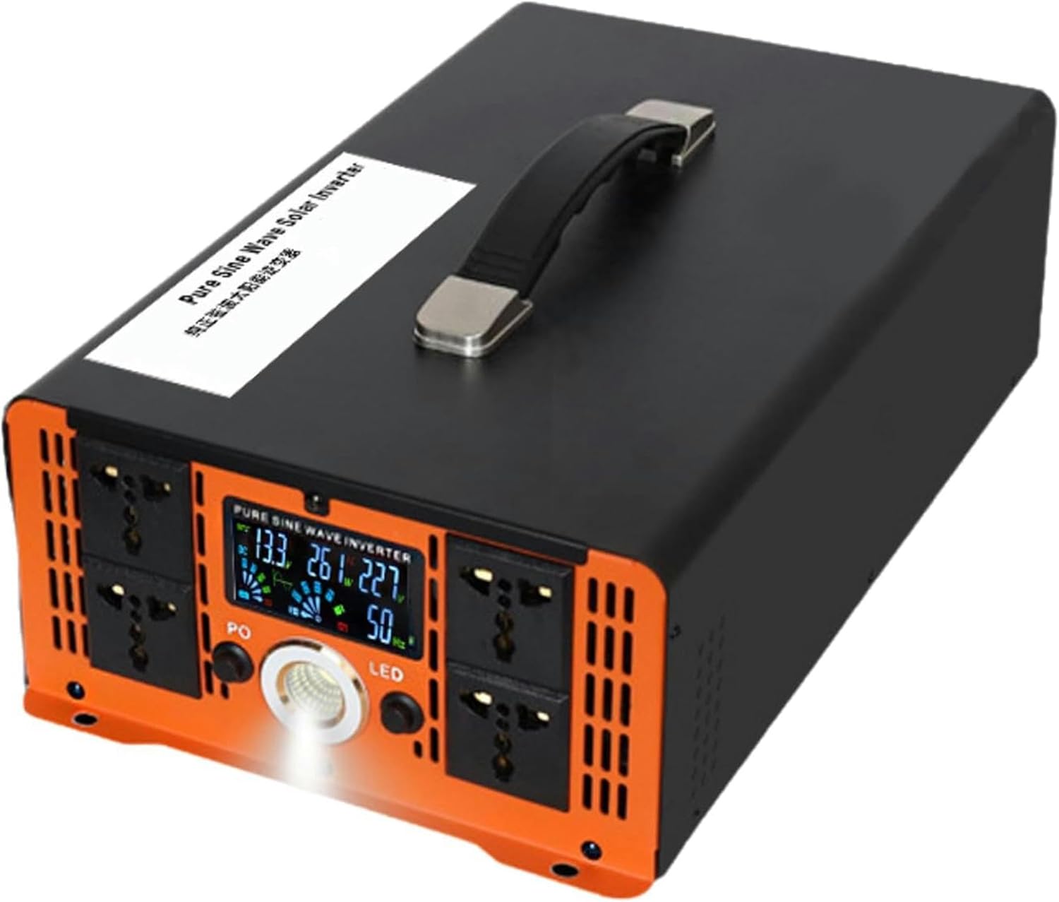 Amazon.com: BTURYT Pure Sine Wave Inverter 3000W 12V 24V 48V 60V 72V DC ...