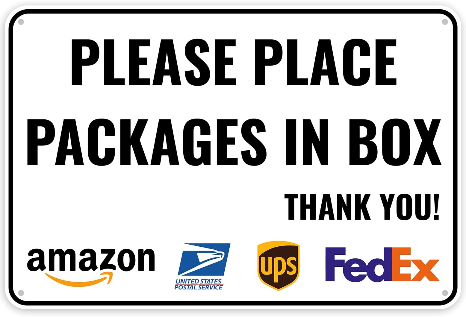 Amazon.com: Sicol Plus Package Delivery Sign, Please Place Packages in ...