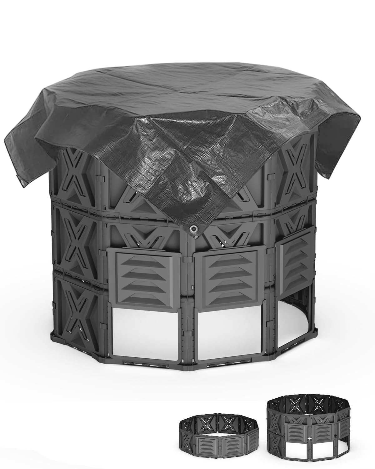 Snapklik.com : Large Compost Bin - 143 Gallon (540 L) Garden Composter