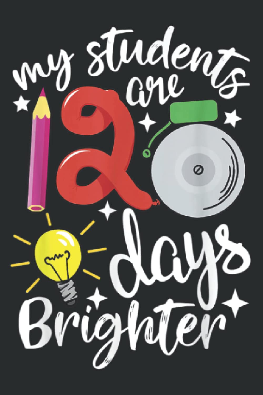 Amazon.com: 120Th Day School Teacher My Students Are 120 Days Brighter ...