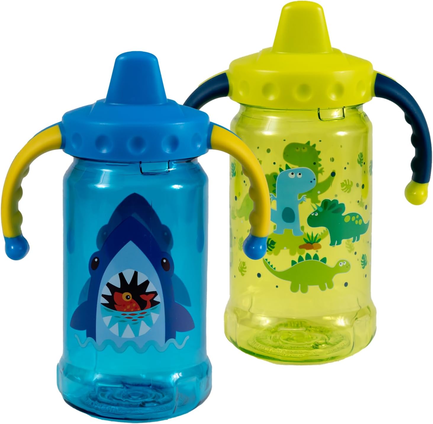 Amazon.com : Cudlie Baby Boy 2 Pack 10 Oz Hard Spout Sippy Cup for ...