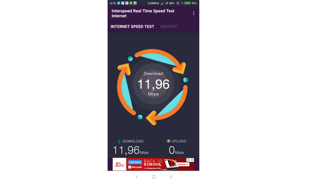 Interspeed Real Time Speed Test Internet - App on Amazon Appstore