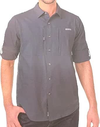 Amazon.com: Rugged Elements Men's Button Up Long Sleeve Guide Shirt ...