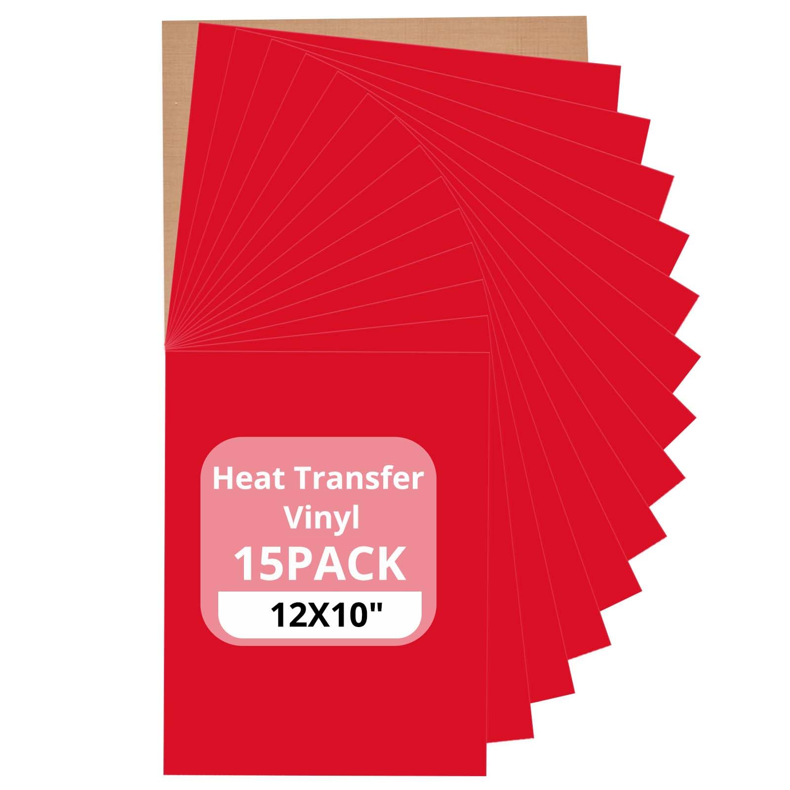 Amazon.com: YRYM HT Iron on Vinyl - 15 Pack Heat Transfer Vinyl for T ...