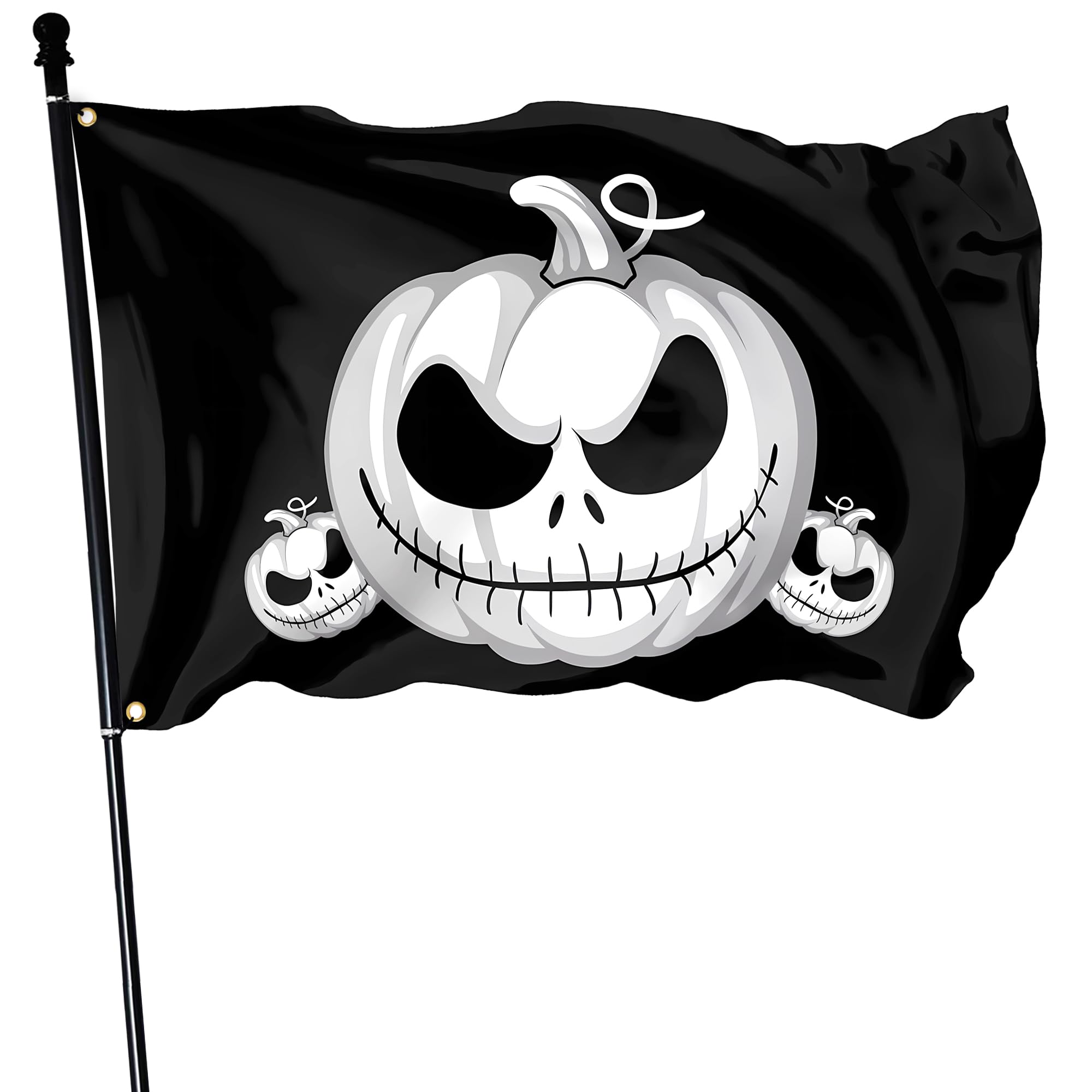 Amazon.com : Happy Halloween Flag 3x5 Ft Scary Smile Pumpkin Flag ...