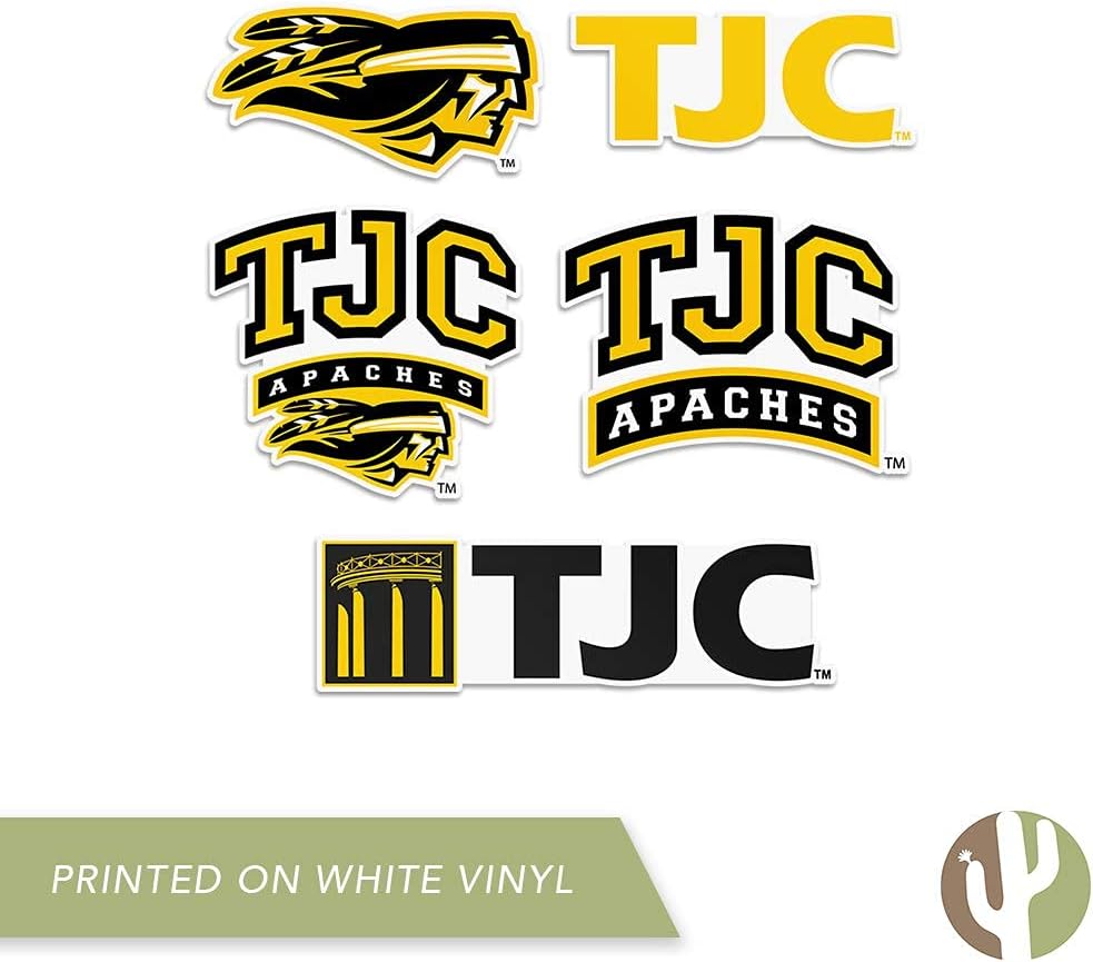 Tyler Junior College Sticker TJC Apaches Calcomanías de vinilo para laptop, botella de agua ...
