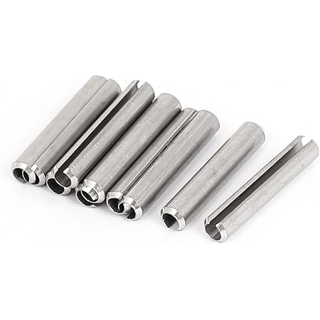 sourcingmap M6x60mm 304 Stainless Steel Split Spring Dowel Tension Roll ...