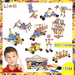 Amazon.com: Limei International Learning Toys STEM Building Blocks ...