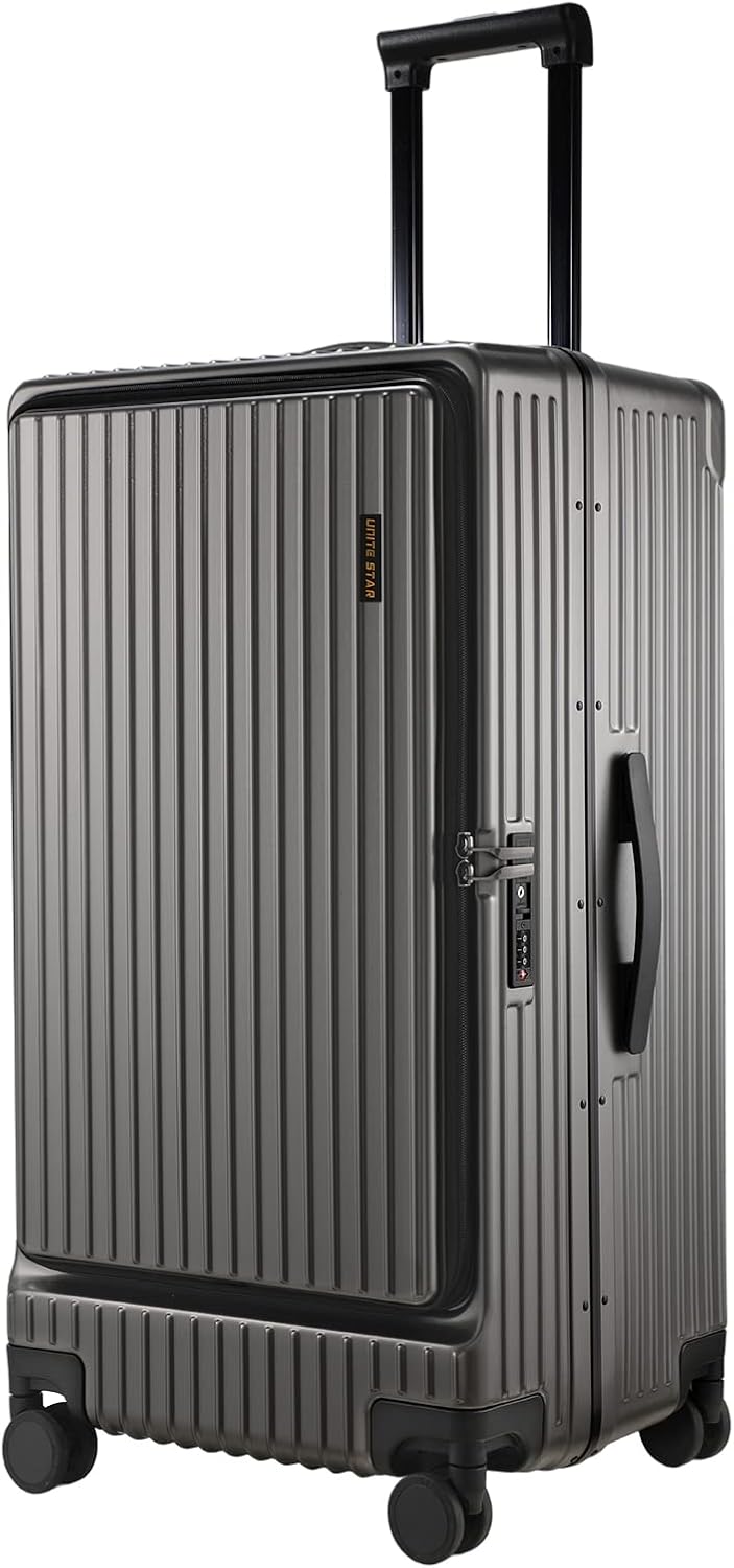Amazon.com | S Unite Star 29 Inch Checked Large Luggage with Side ...