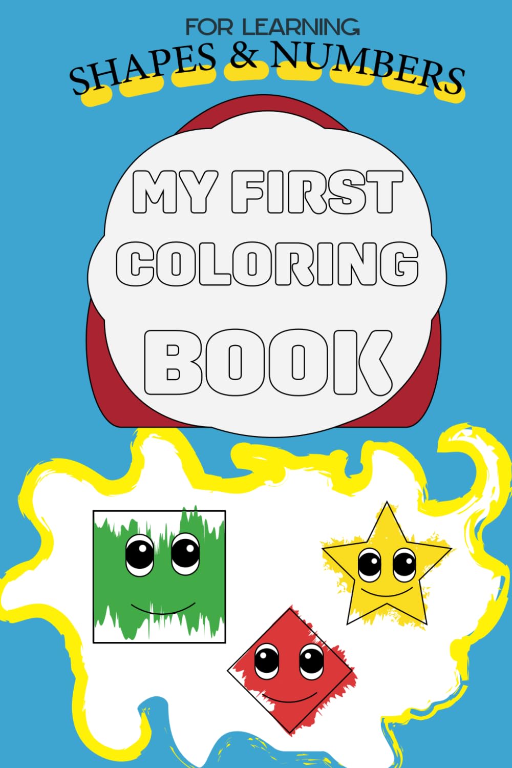 Amazon.com: My First Coloring Book: Learn Shapes and Numbers | Simple ...