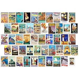PRINTELLIGENT Poster set of 50 Small Wall Posters Set Collage for Home ...