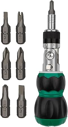 Amazon.co.jp: Ratchet Bit Set, Precision Ratchet Screwdriver - Vista ...