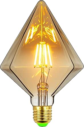 Tianfan LED Bulbs Vintage 4W Warm White 2500Kelvin Big Globe Crystal ...