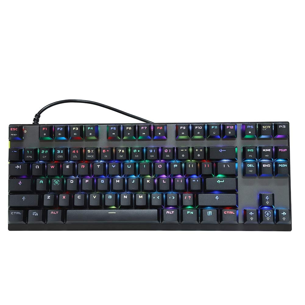 Buy Portable Gaming Keyboard, CK82 USB Wired Mechanical Keyboard ...