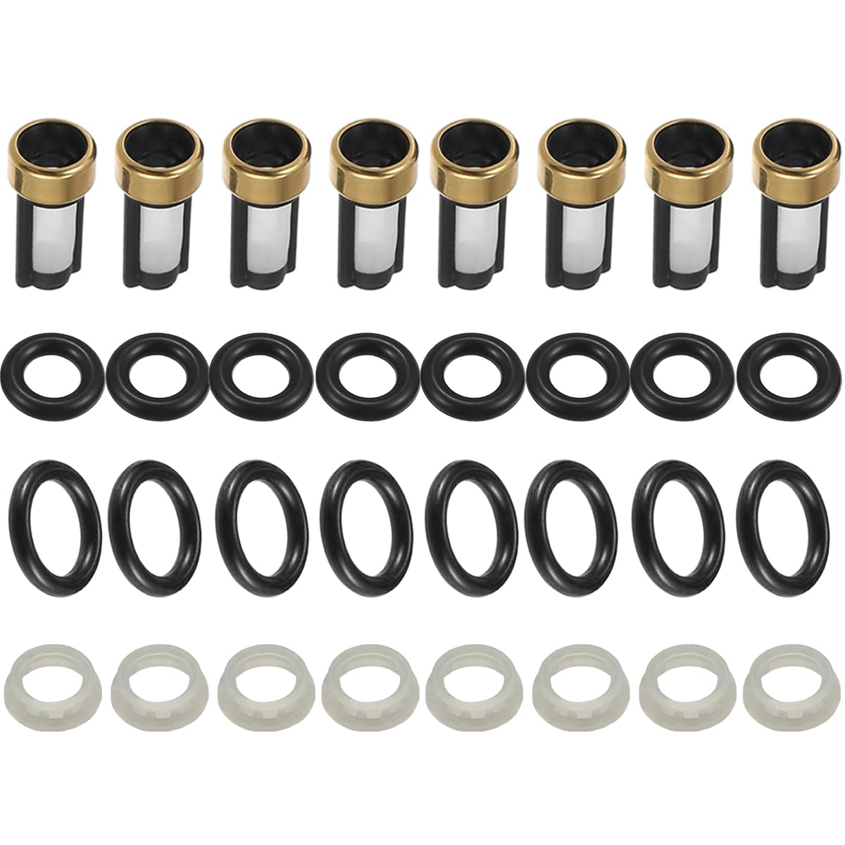 Amazon.com: x8 FUEL INJECTOR REPAIR KIT 0280155931 12561462 Compatible ...