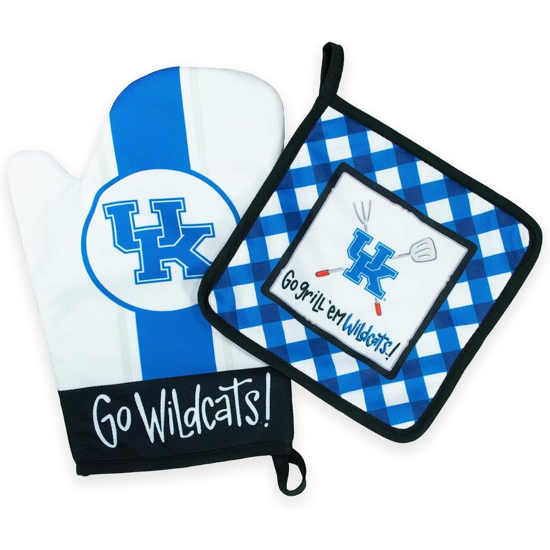 Amazon.com: Kentucky Hot Mitt and Pot Holder Set by Magnolia Lane- Oven ...