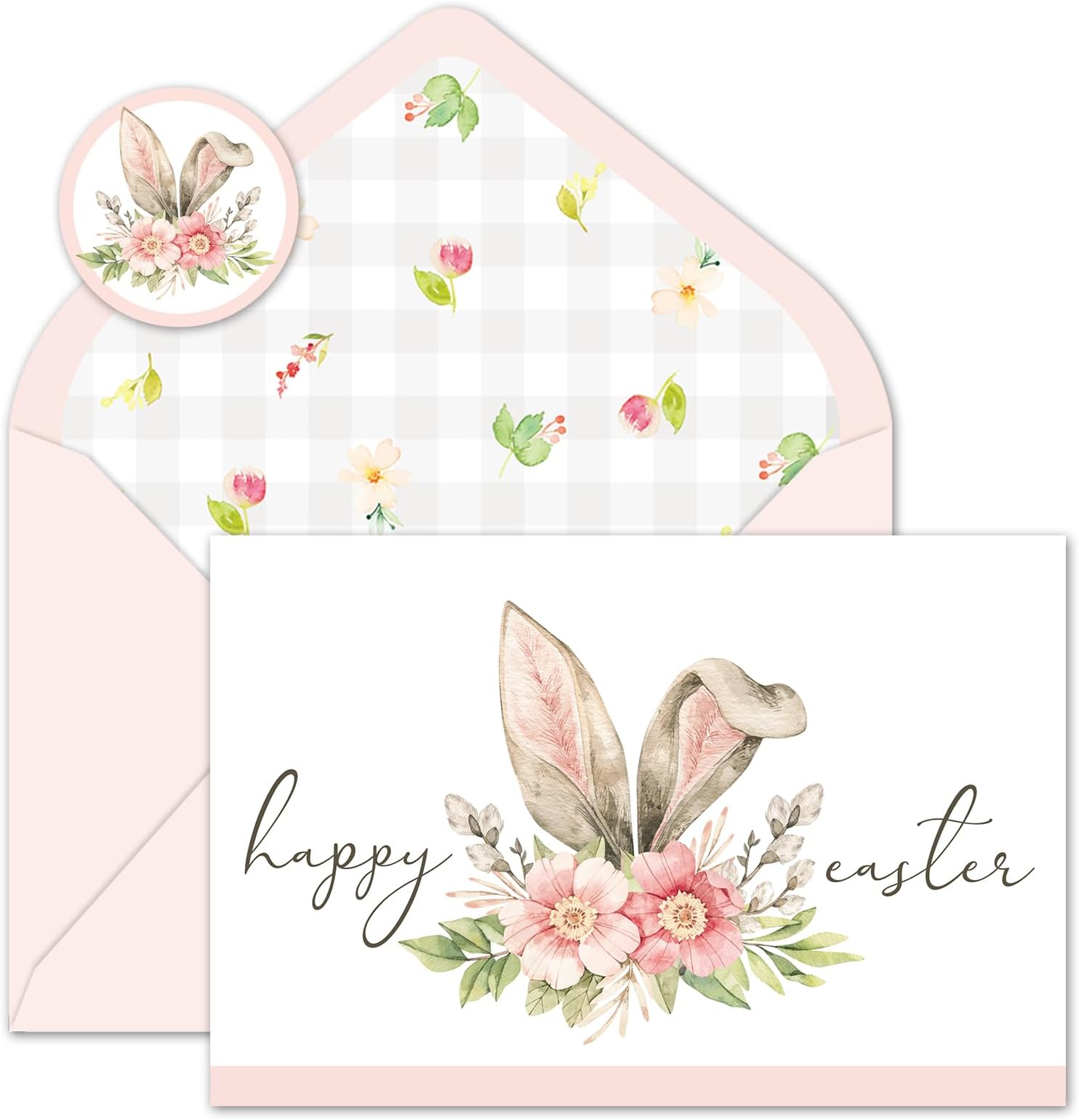 Amazon.com : ceiba tree Easter Cards with Envelopes 20 Pack Retro Bunny ...