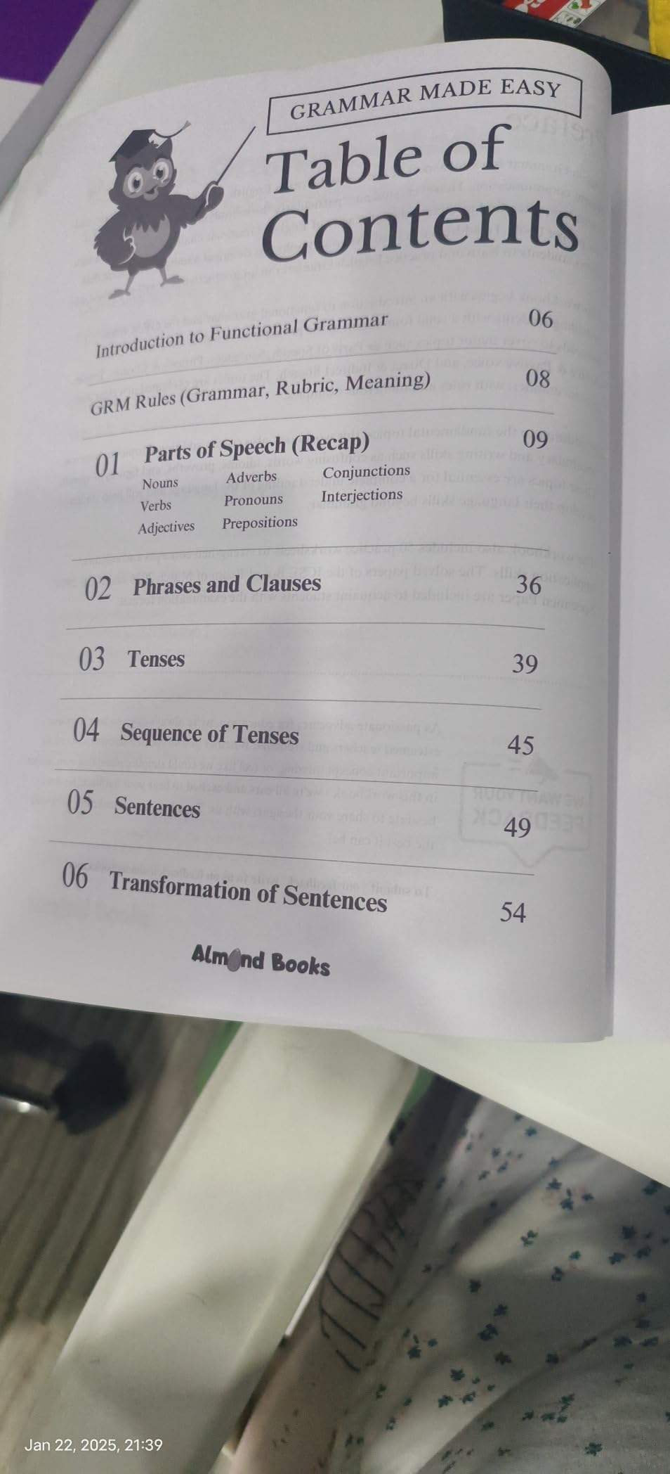 Almond Books ICSE English Grammar Made Easy Workbook for Class 9 & 10 ...