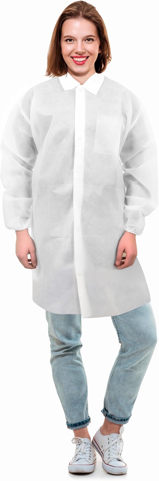 Amz Disposable Lab Coats For Adults X Large Pack 10 | Desertcart UAE