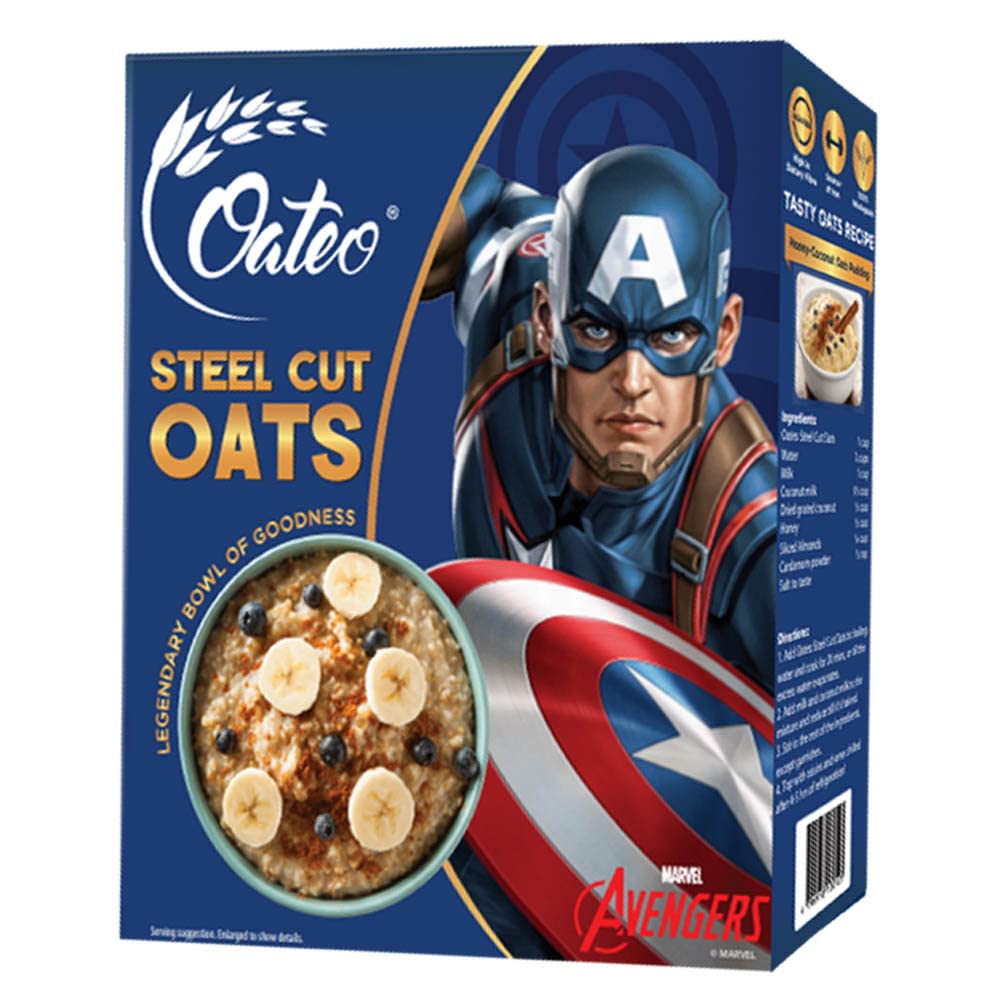 Oateo Steel Cut Oats 500 Grams I Quick, Healthy Breakfast | Zero ...