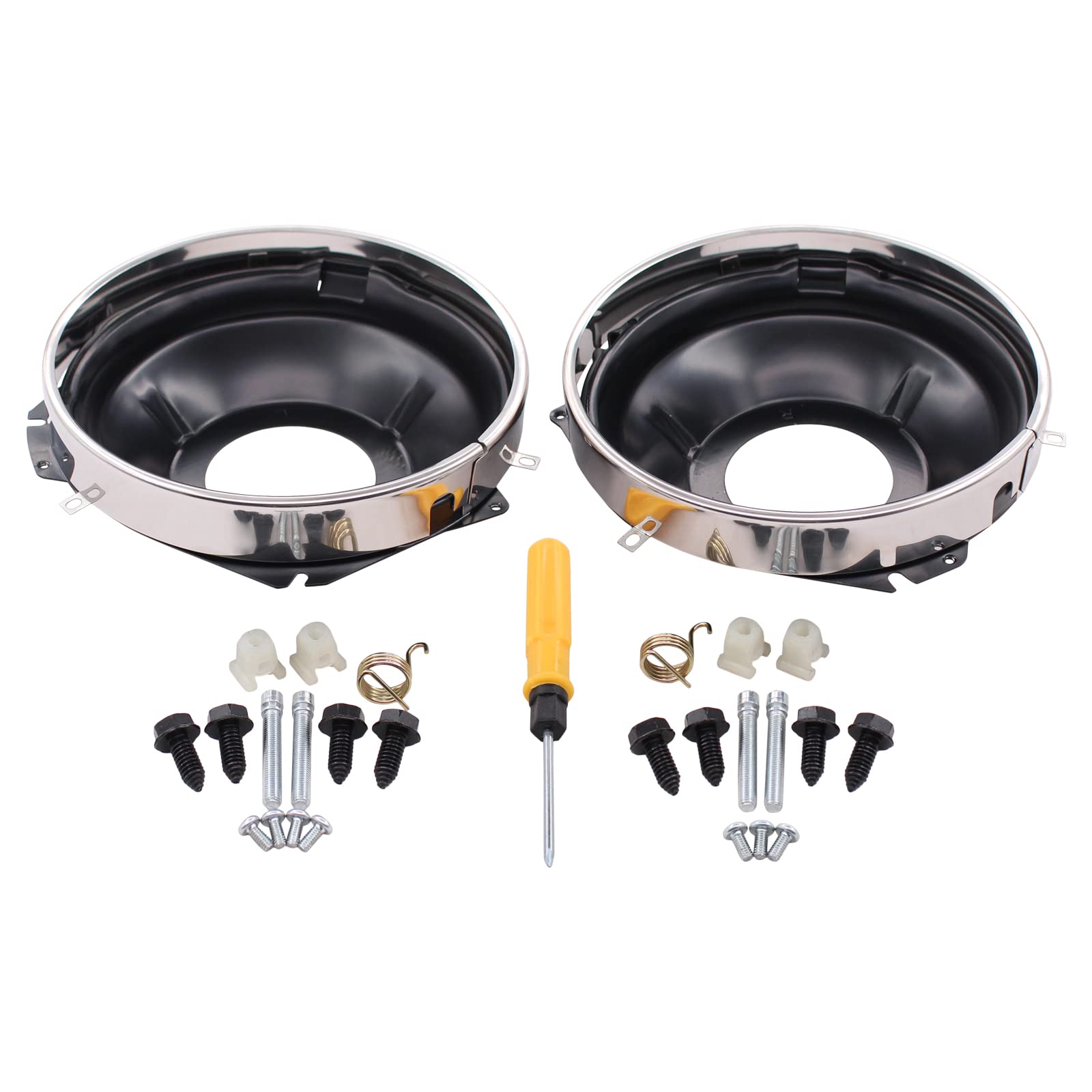 Amazon.com: MOTOKU Headlight Retaining Ring Mounting Bracket kit for ...