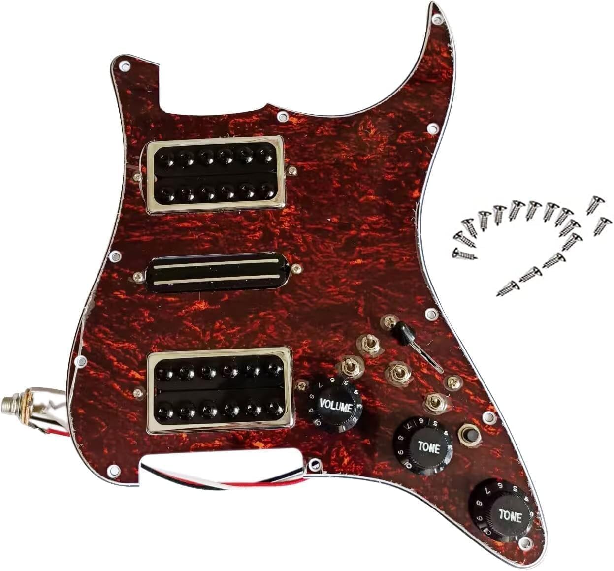 Amazon.com: CoByda HSH Prewired Guitar Strat Pickguard Set, Mini ...