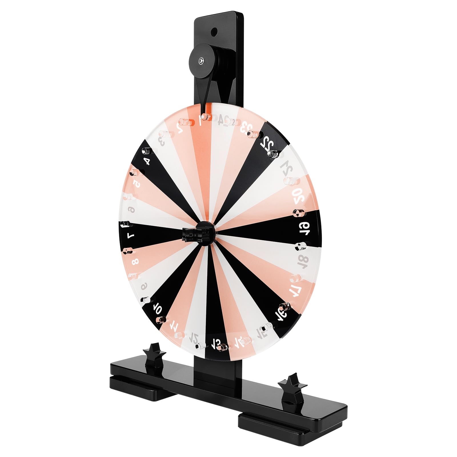 Ygebet Heavy Duty Acrylic Spin The Wheel with Stand - 11.7 Inch Prize ...