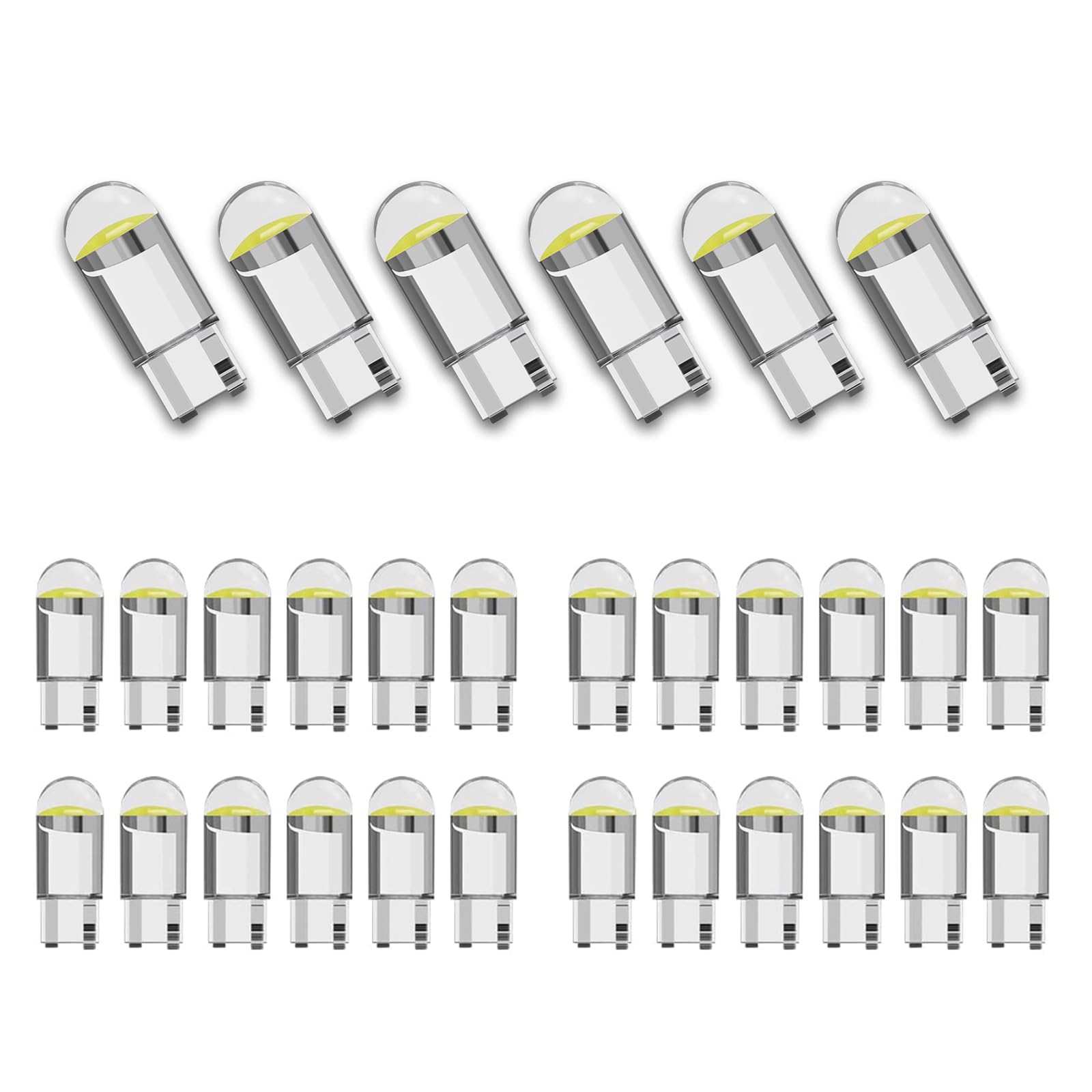 Amazon.com: ZKFAR 30 PCS 194 LED Car Light Bulb 6000K, 168 2825 W5W T10 ...