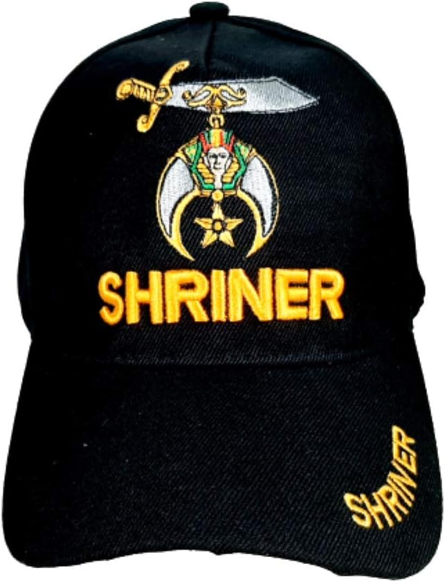 Shriner Ball Cap Hat Black Embroidered Acrylic H9 at Amazon Men’s ...