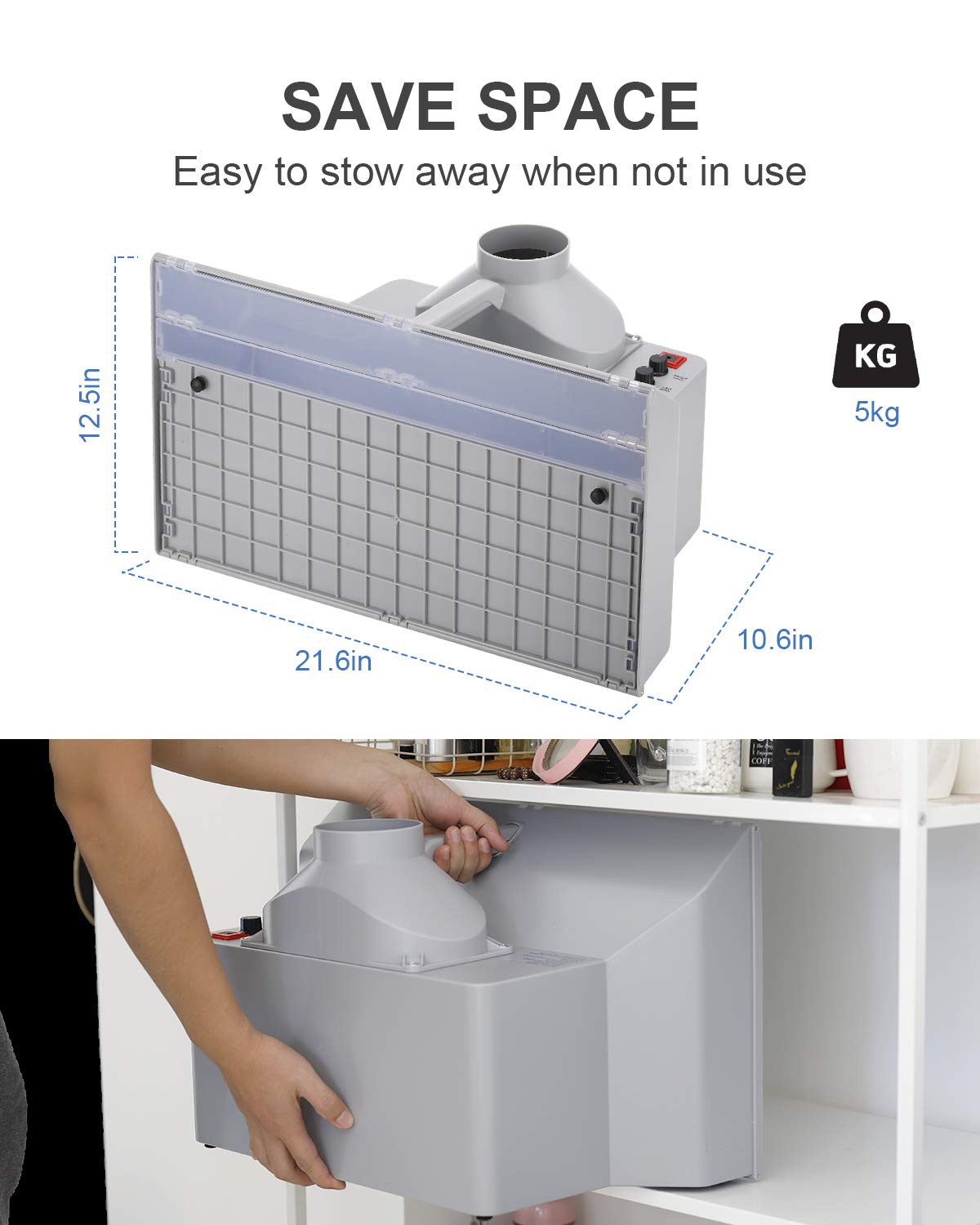 Anesty Dual Fans Spray Booth Paint Booth with Built-in LED Lighting ...