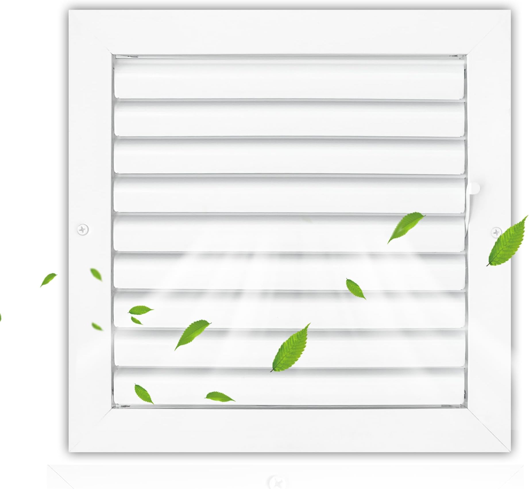 Air 360 White 10 x 10 In 1-Way Air Duct Register Vent Cover for Ceiling ...