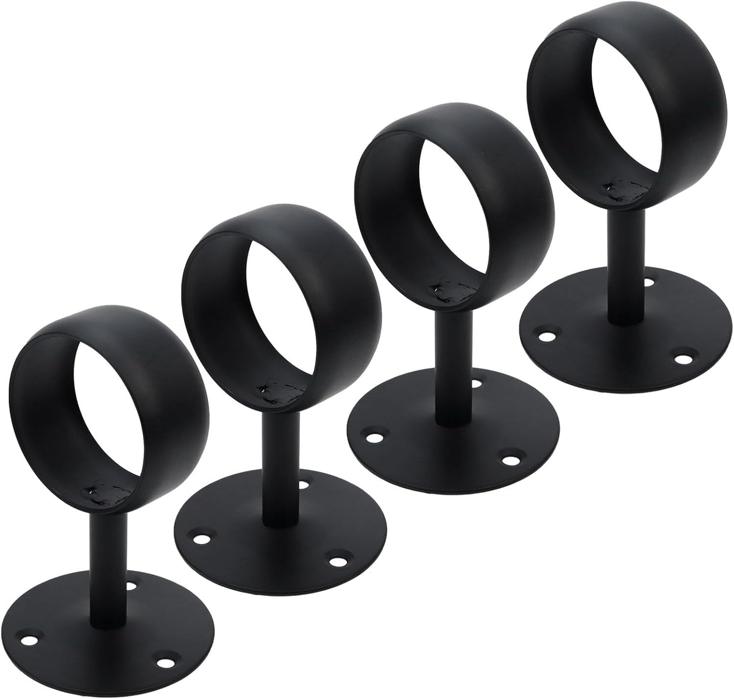 Amazon.com: Antrader Ceiling Mount Curtain Rod Brackets 2 Inch Curtain ...