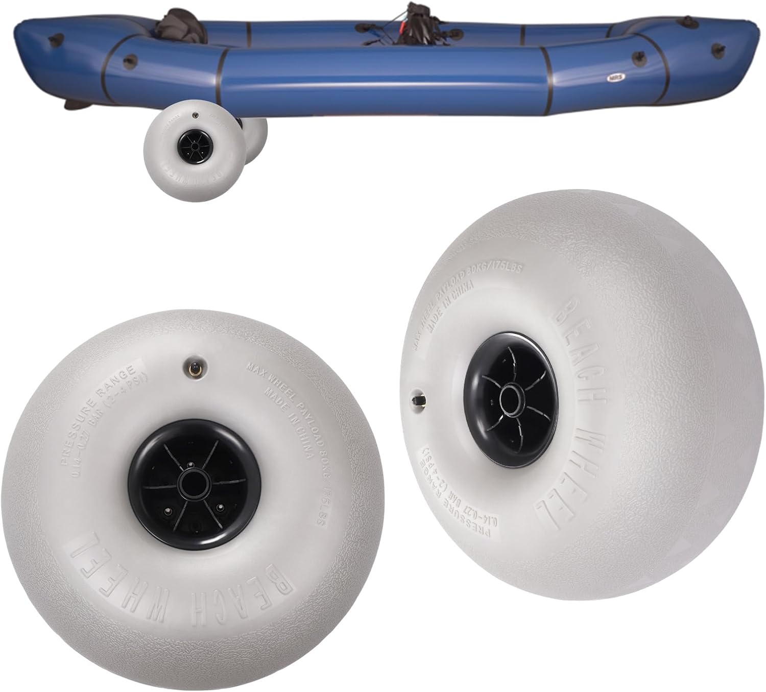 Amazon.com: DOONARCES 2pcs 10''/16'' Balloon Beach Wheels PVC Beach ...