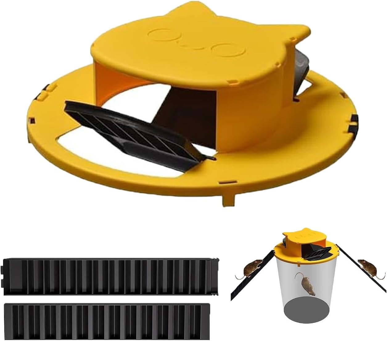 Amazon.com : Auto-Reset Mouse Trap - Humane Multi-Catch Bucket Lid ...