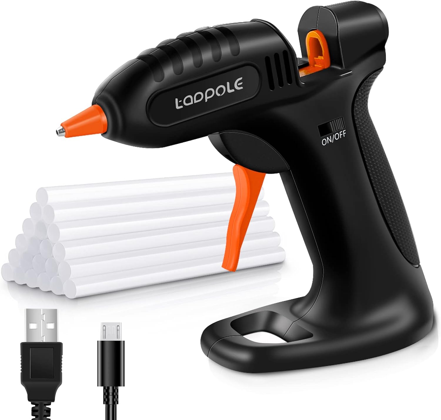 Amazon.com: tadpole Cordless Hot Glue Gun, Fast Preheating Hot Glue Gun ...