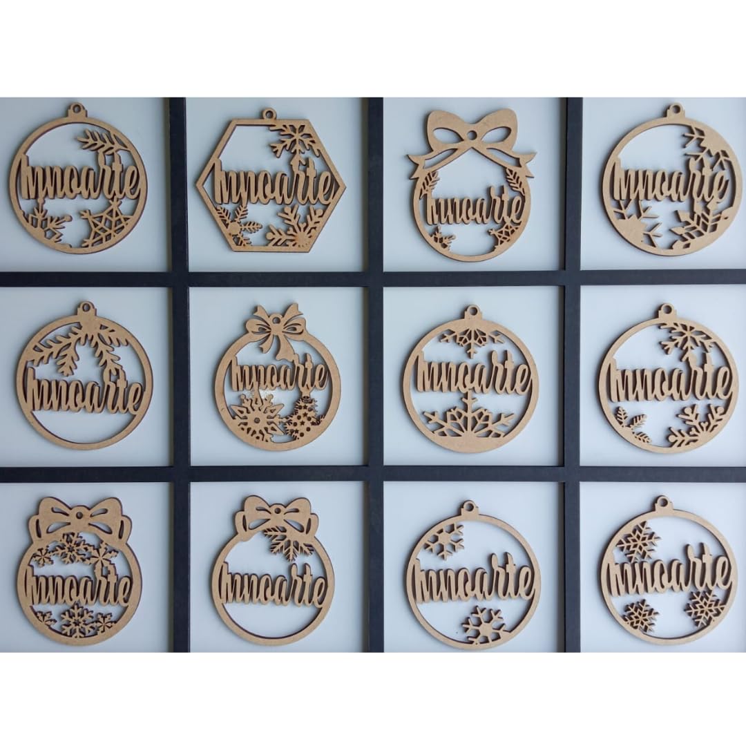 Esferas Navideñas Personalizadas con Nombre en MDF3mm Catalogo A ...