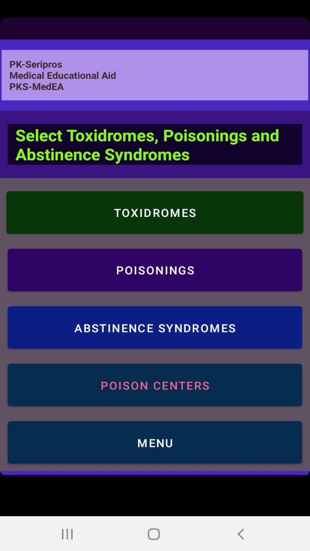 My Clinical Toxicology Edu Dx Aid A - App on Amazon Appstore
