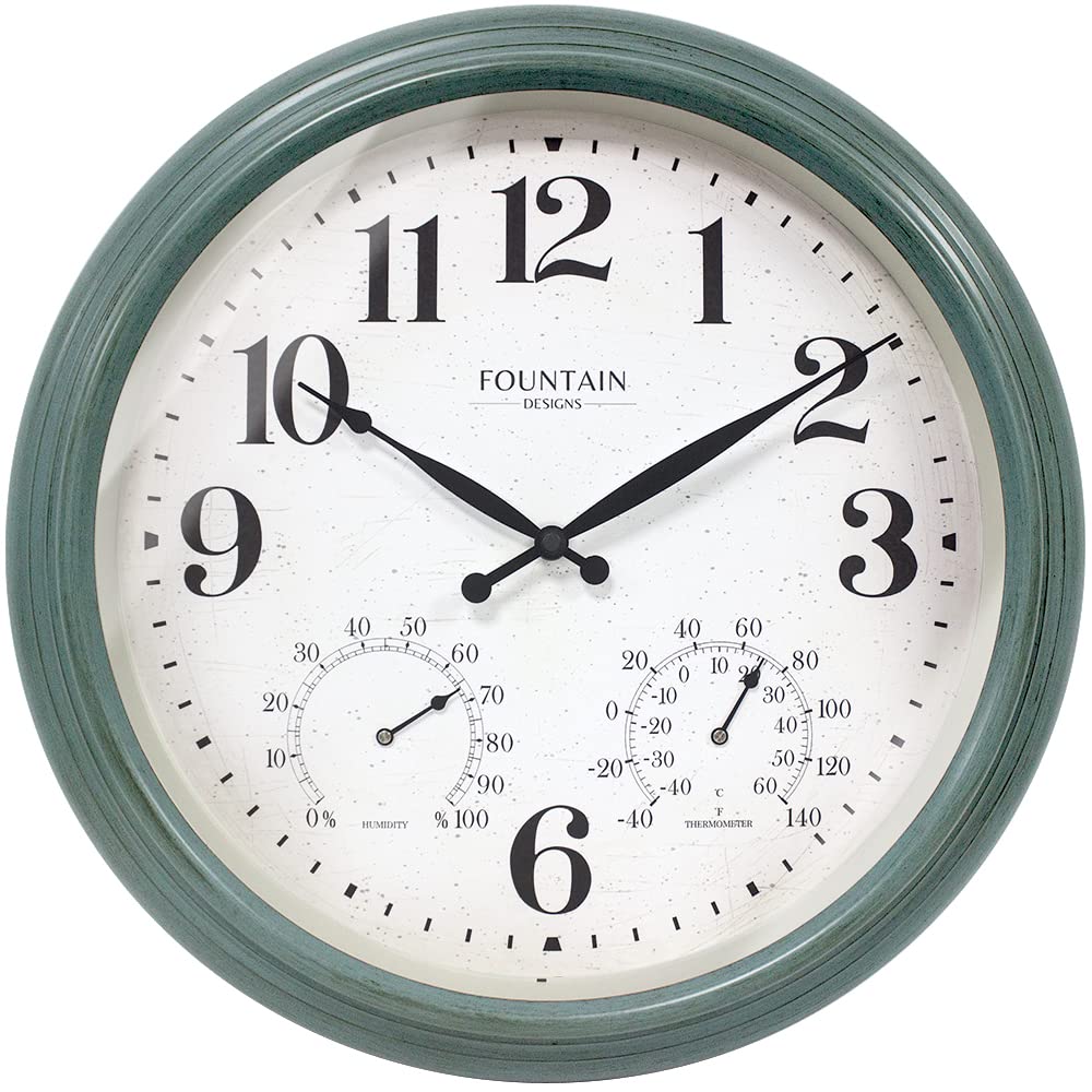 Amazon.com: FOUNTAIN DESIGNS 18" Maison in/Outdoor Clock with ...