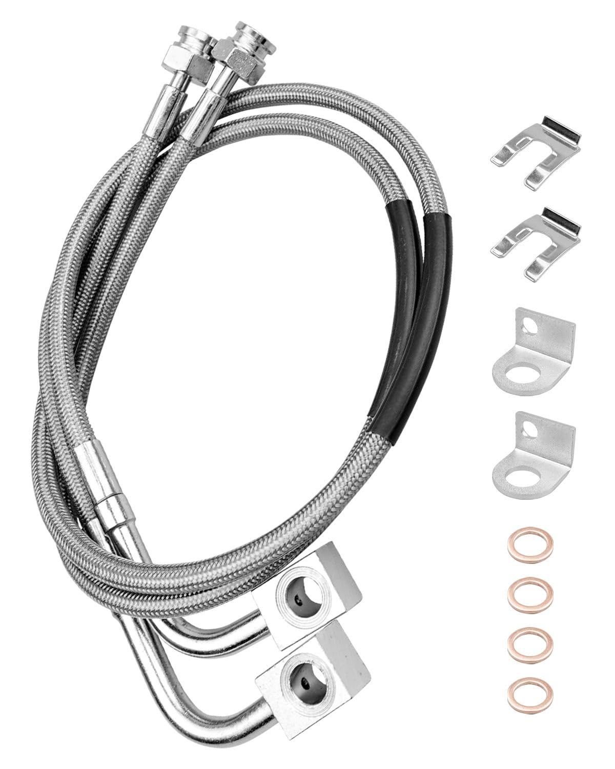 Amazon.com: Front Stainless Steel Brake Lines Replacement Fit for Jeep ...