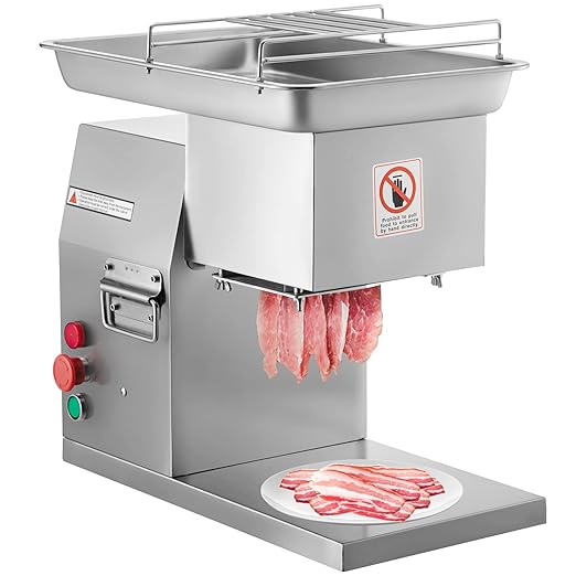 Amazon.com: BestEquip Commercial Meat Cutter Machine 1100 LB/H 3mm ...
