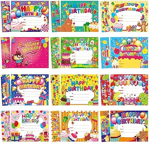 Amazon.com: 36 Pcs Happy Birthday Certificates for Kids Classroom Happy ...